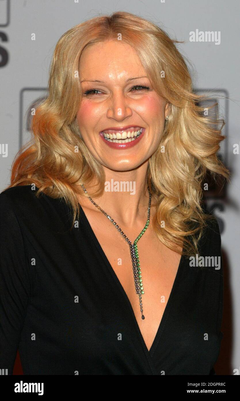 Emma Noble arriving at the 2004 TV Moments, BBC Television Centre ...