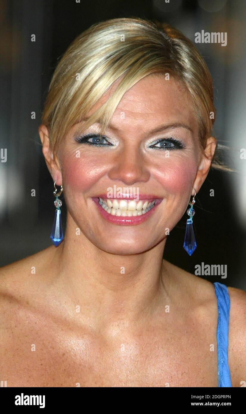 Kate Thornton arriving at the Brit Awards 2005, Earls Court Arena ...