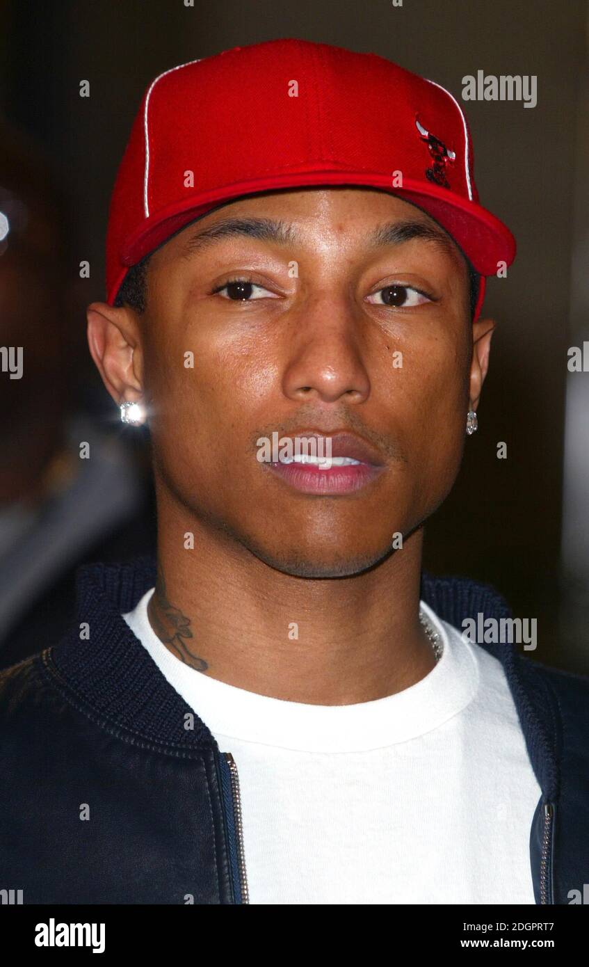 Pharrell Williams arriving at the Brit Awards 2005, Earls Court Arena ...