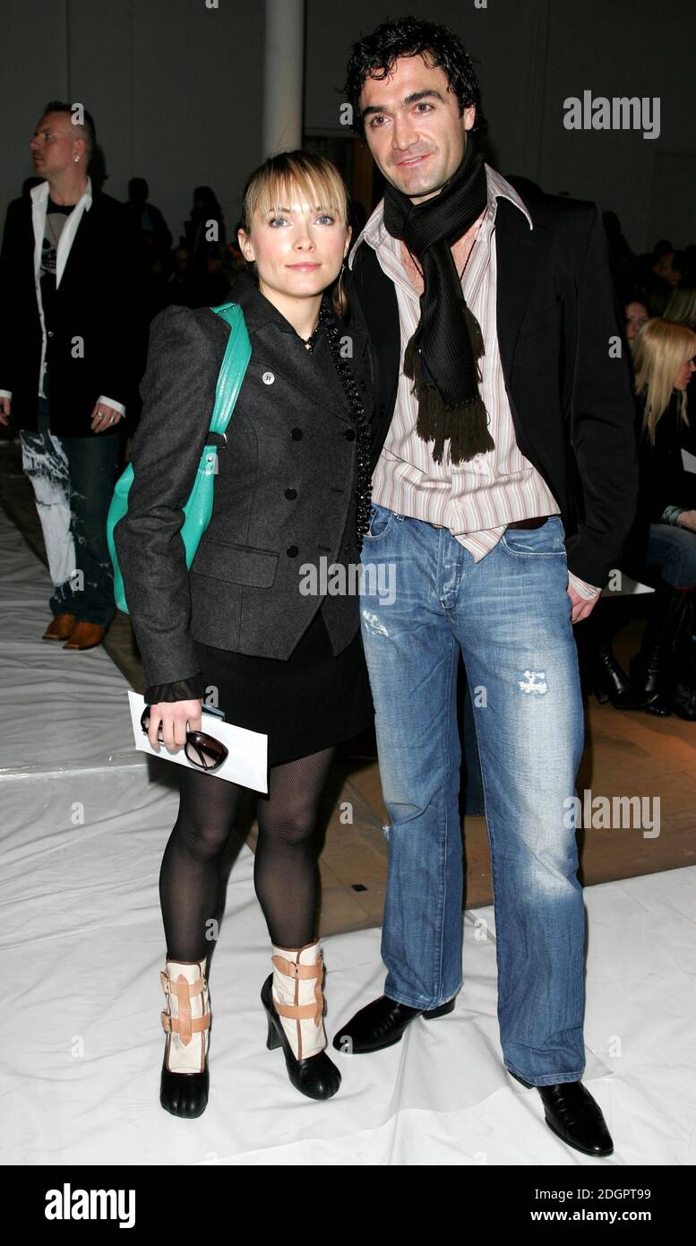 Lisa Rogers and boyfriend at the Ronit Zilkha autumn/winter fashion ...