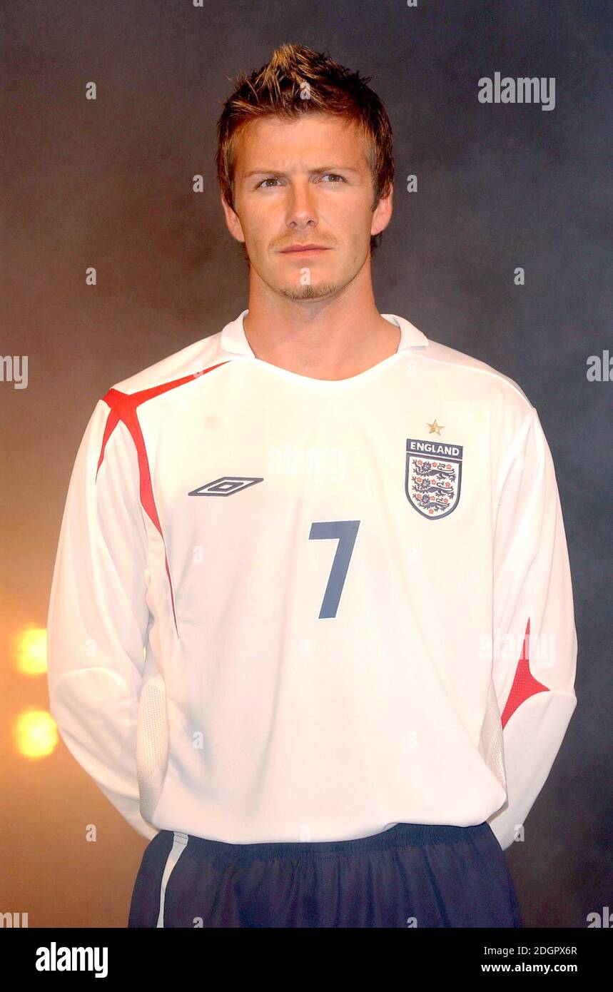 David Beckham at the launch of the new Engalnd Football Kit, The Lowry ...
