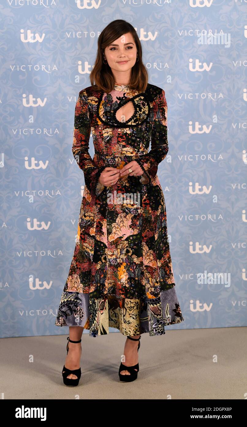 Jenna Coleman attending the Season 2 Premiere of ITV's Victoria held at ...