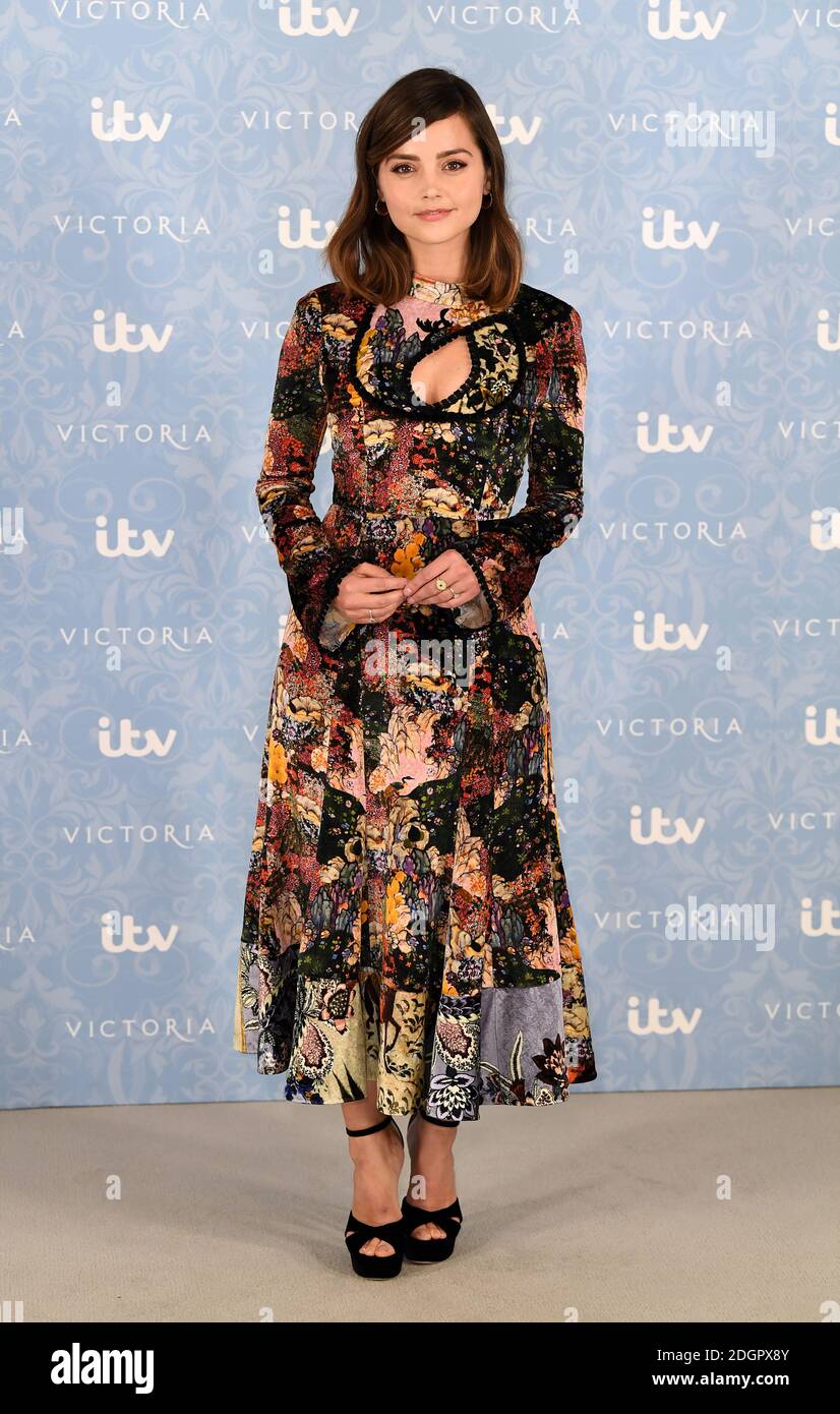 Jenna Coleman attending the Season 2 Premiere of ITV's Victoria held at ...