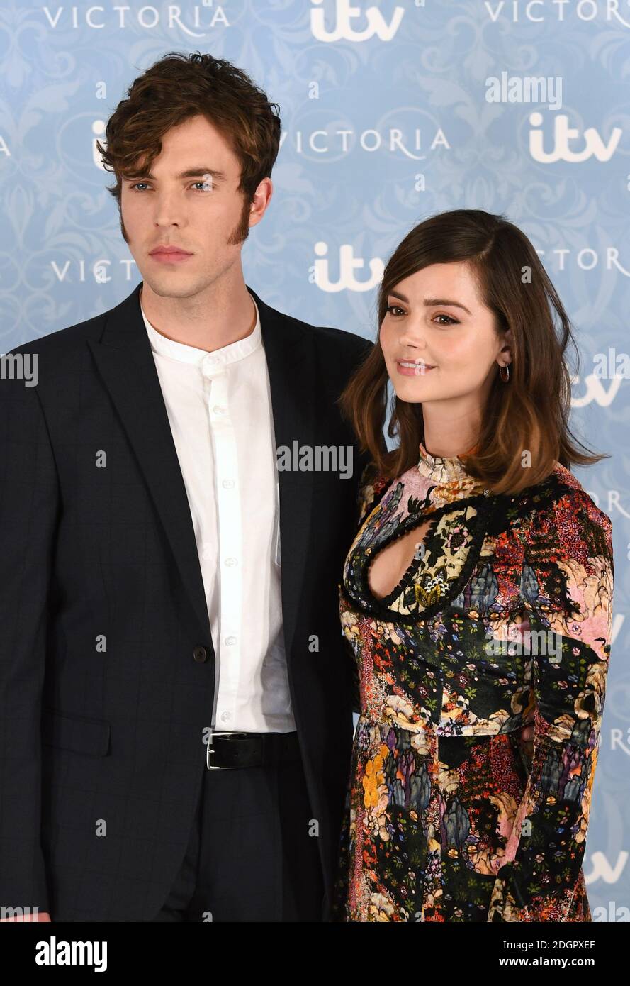 Jenna Coleman and Tom Hughes attending the Season 2 Premiere of ITV's ...