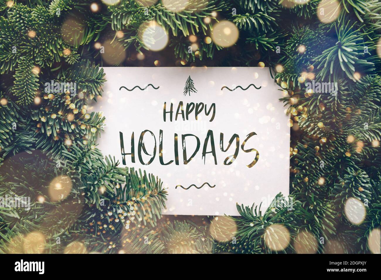 Happy Holidays card Stock Photo - Alamy