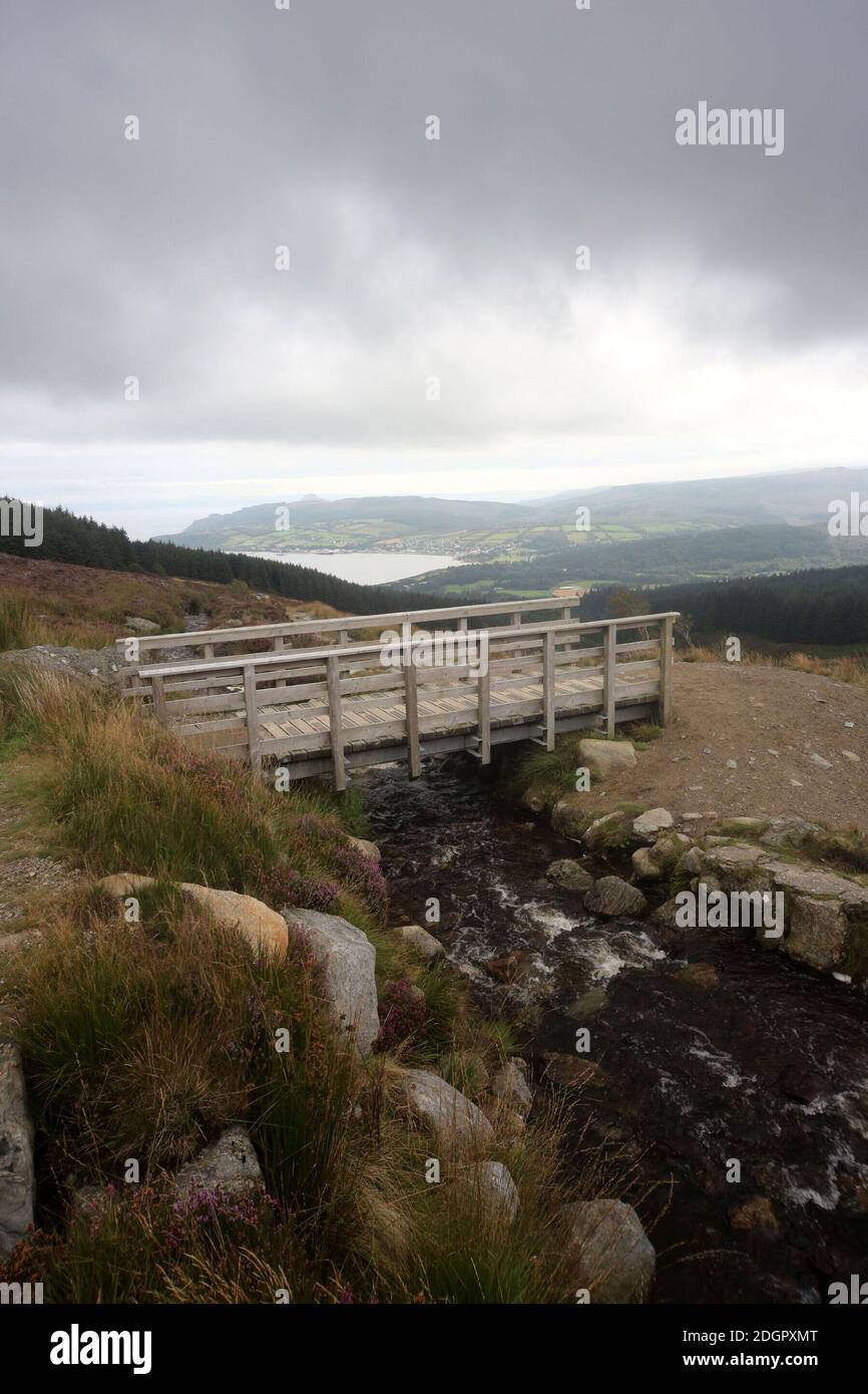 Isle of Arran, North Ayrshire, Scotland, Uk. The footpath to Goatfell ...