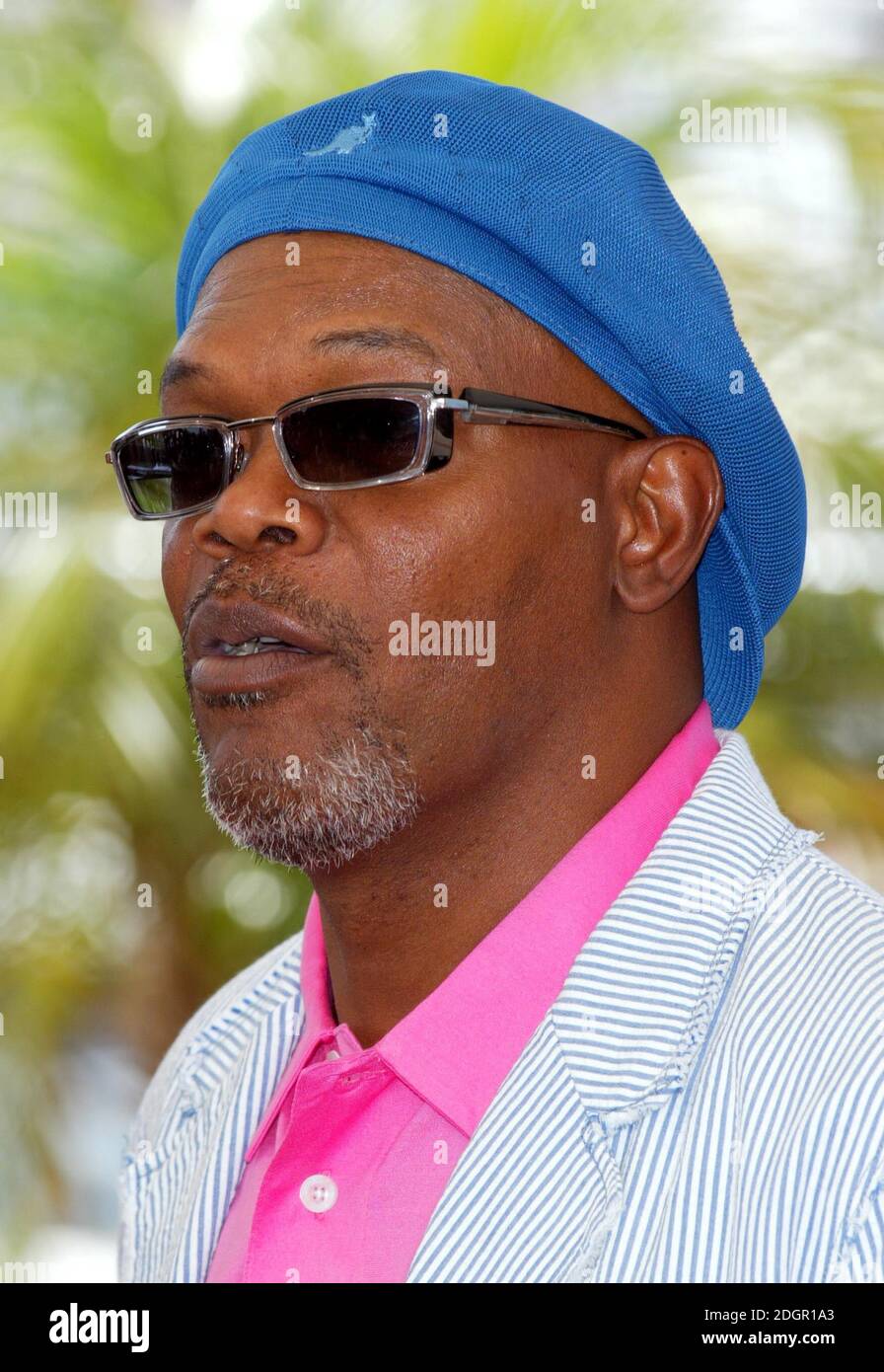 Samuel L Jackson at the photocall for Star Wars Revenge of the Sith ...