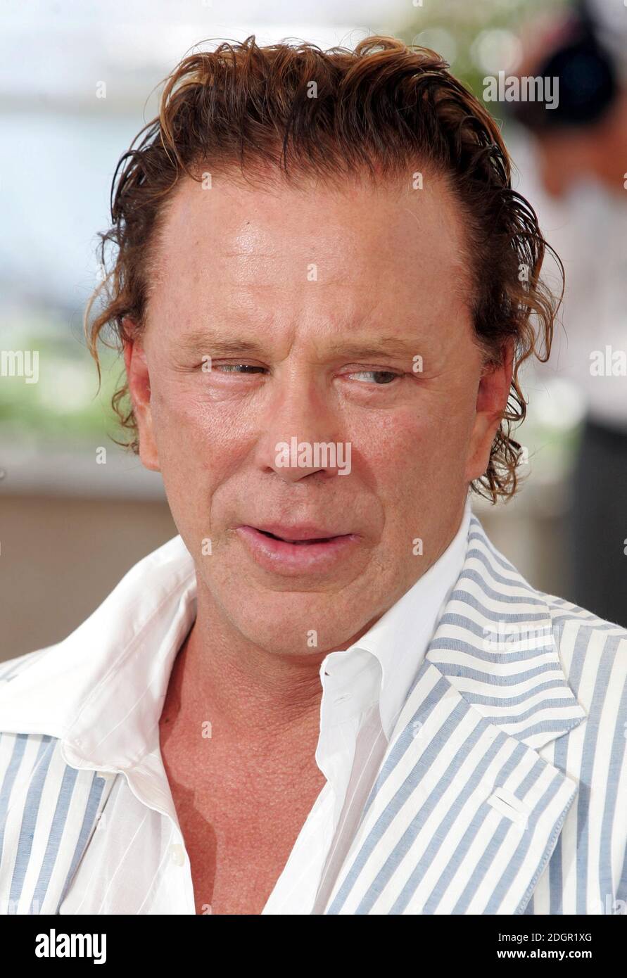 Mickey Rourke at the photocall for Sin City, the Palais Du Festival ...