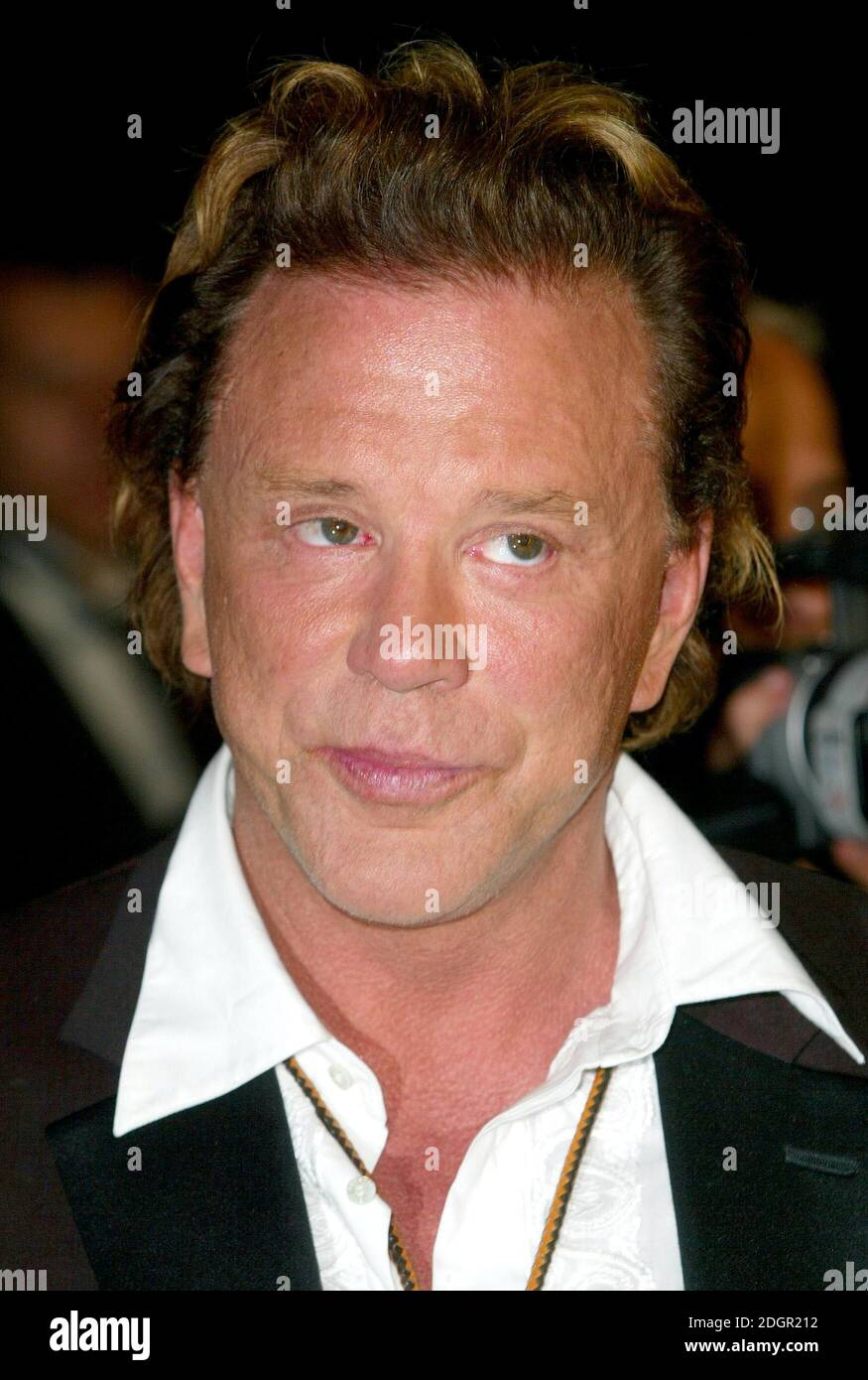 Mickey Rourke arriving at the premiere of Sin City, the Festival Du ...