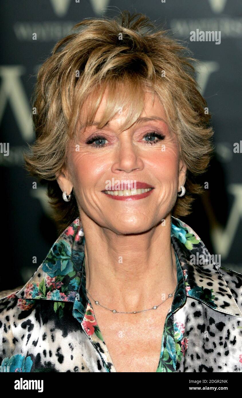 Jane Fonda signs copies of her updated autobiography at Waterstones ...