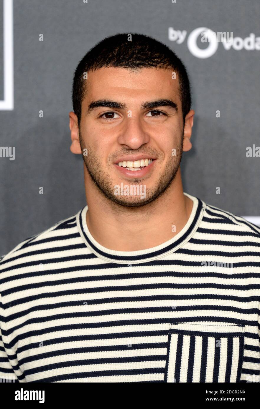 Adam Gemili attending the VOXI launch at Brick Lane Yard, London. Photo ...