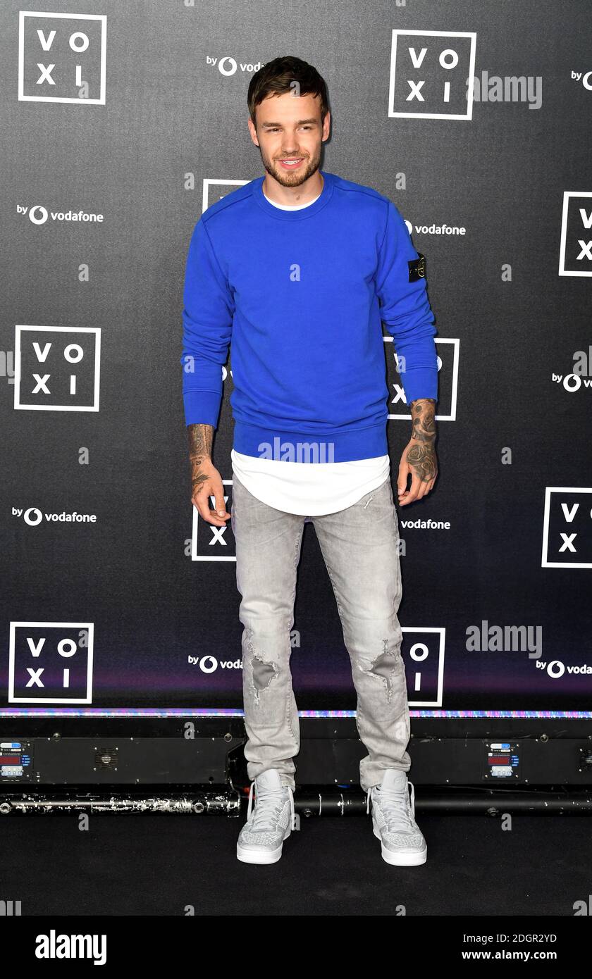 Liam Payne attending the VOXI launch at Brick Lane Yard, London. Photo ...