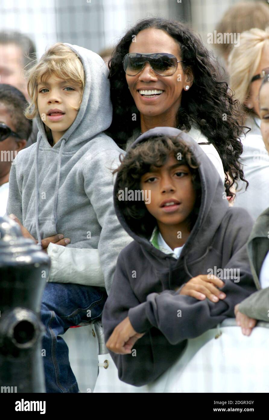Barbara Feltus, the ex wife of Boris Becker with their children Noah ...
