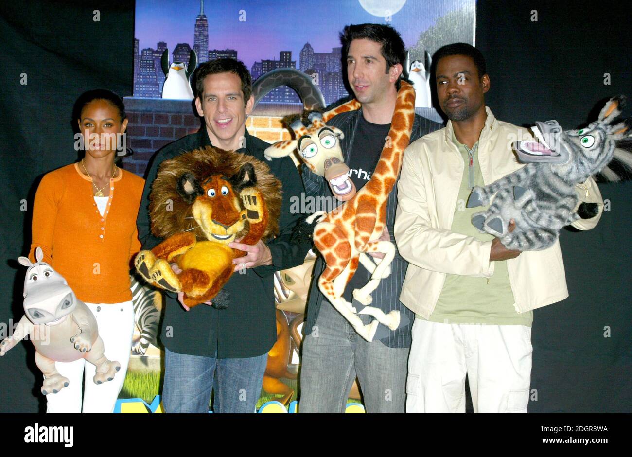 Jada Pinkett Smith, Ben Stiller, David Schwimmer and Chris Rock at the ...