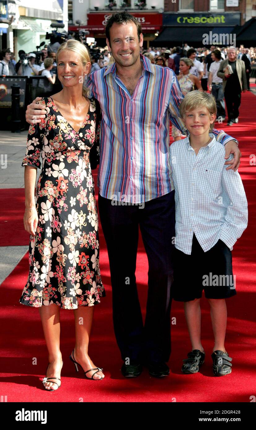 Ulrika Jonsson and family arriving at the UK Premiere of War of the ...