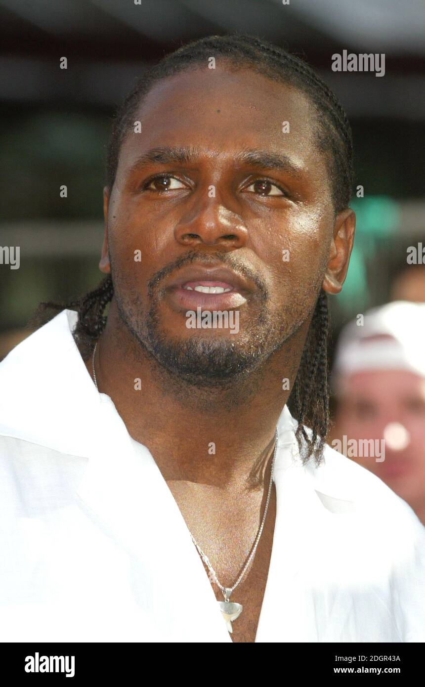 Audley Harrison arriving at the UK Premiere of War of the Worlds ...
