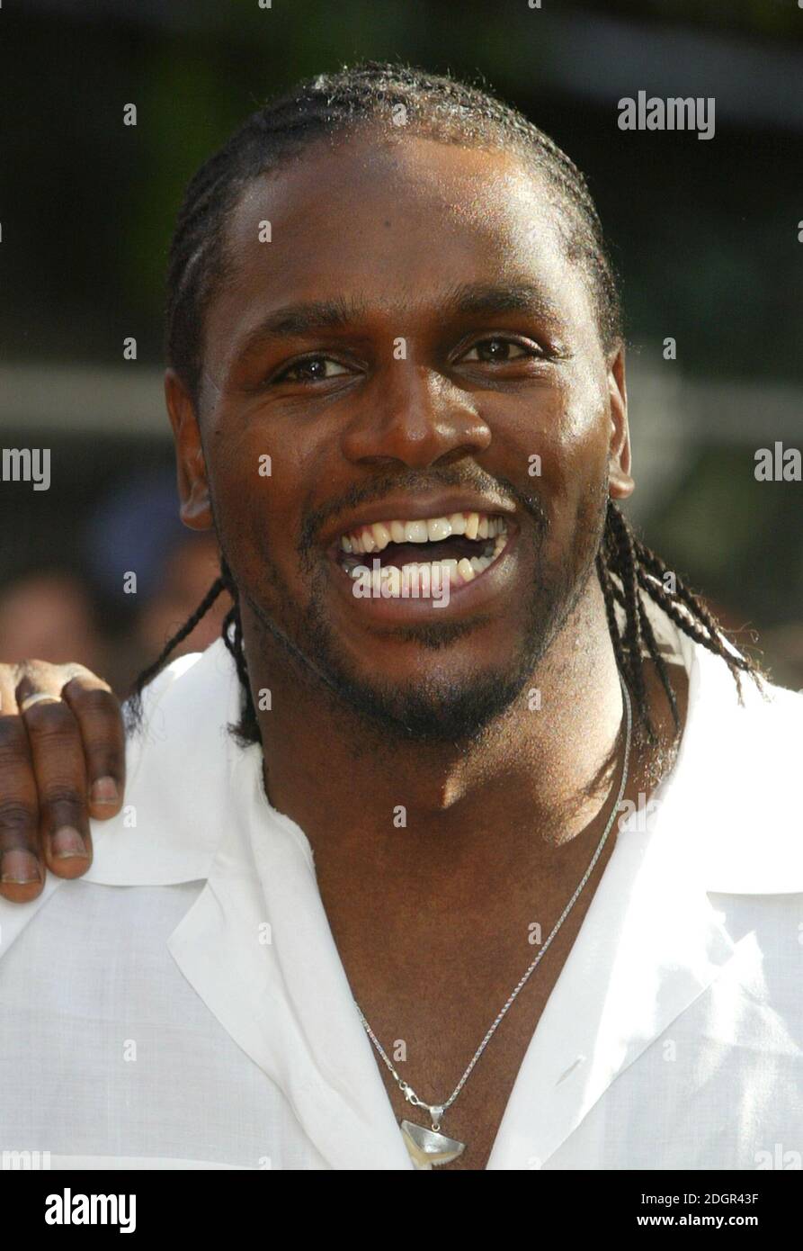 Audley Harrison arriving at the UK Premiere of War of the Worlds ...