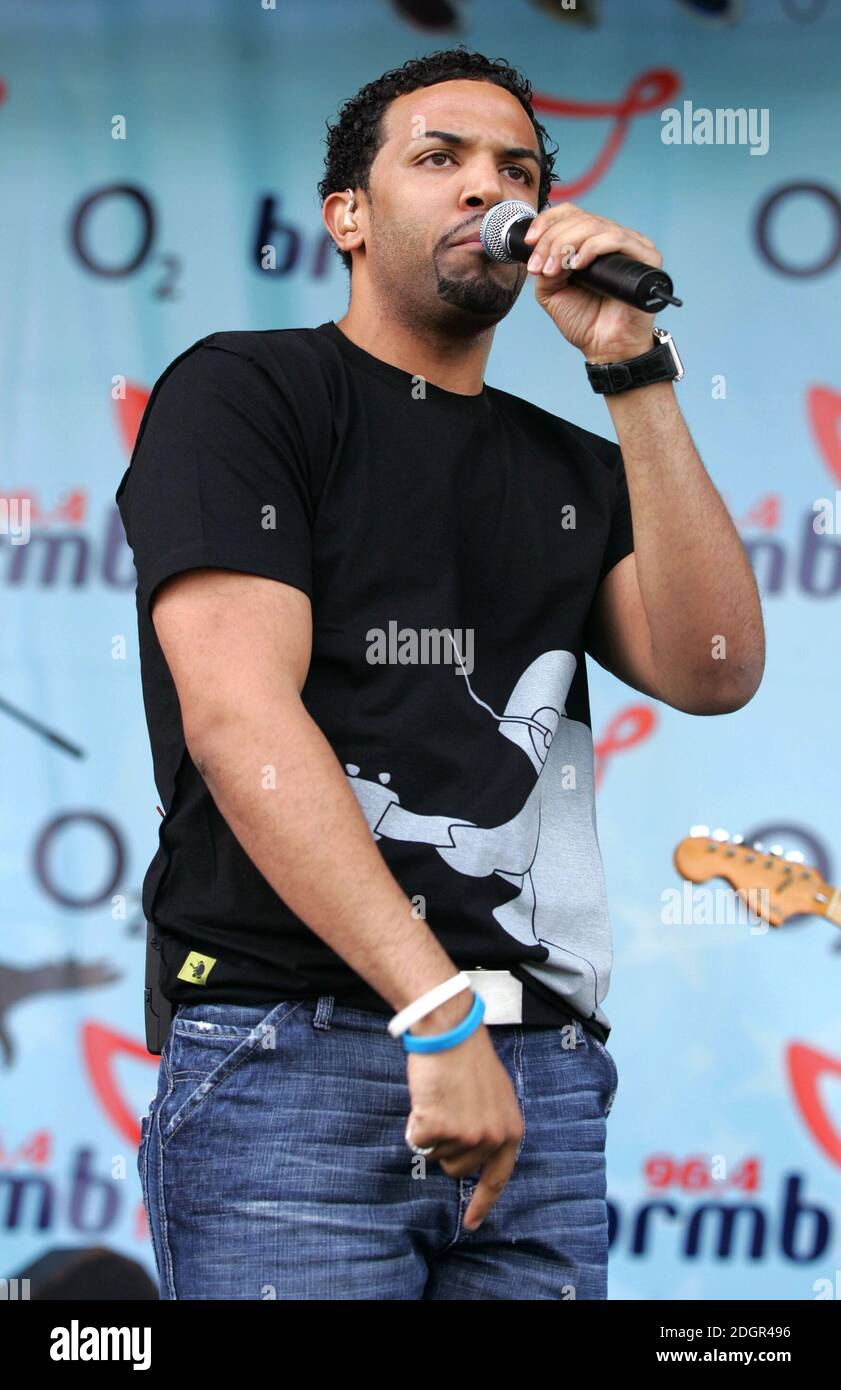 Craig David appearing at BRMB's Party in the Park, Cannon Hill Park ...