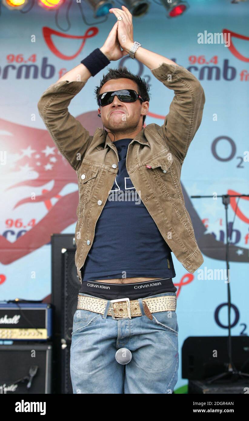 Ben Adams appearing at BRMB's Party in the Park, Cannon Hill Park ...