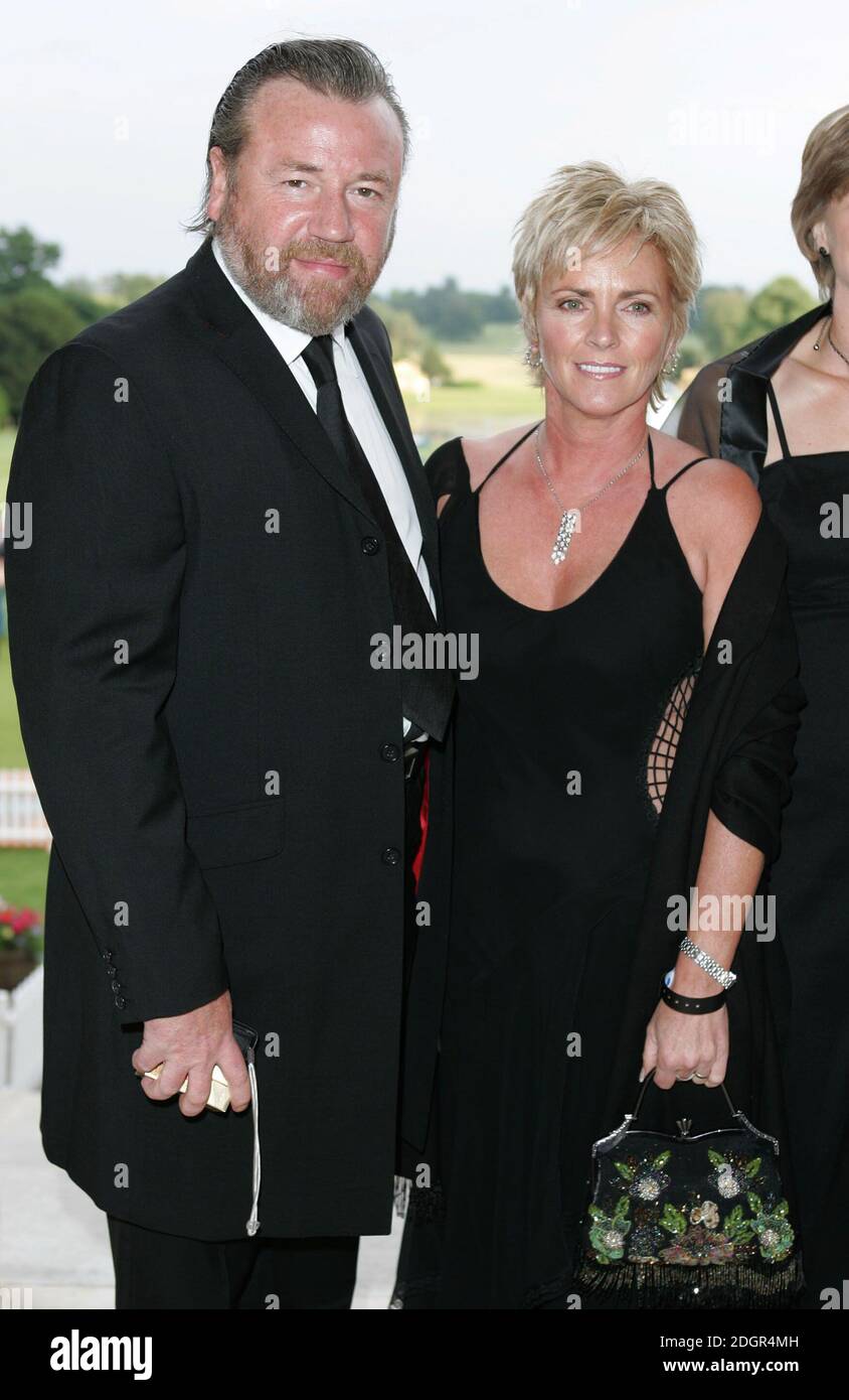 Ray Winstone and wife arriving at the Grand Prix Ball 2005, Stowe ...