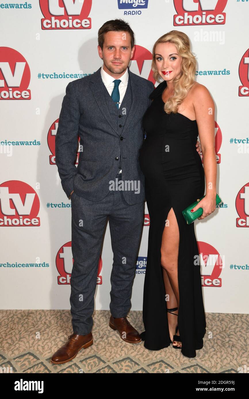 Helen George and Jack Ashton attending the TV Choice Awards 2017 held ...