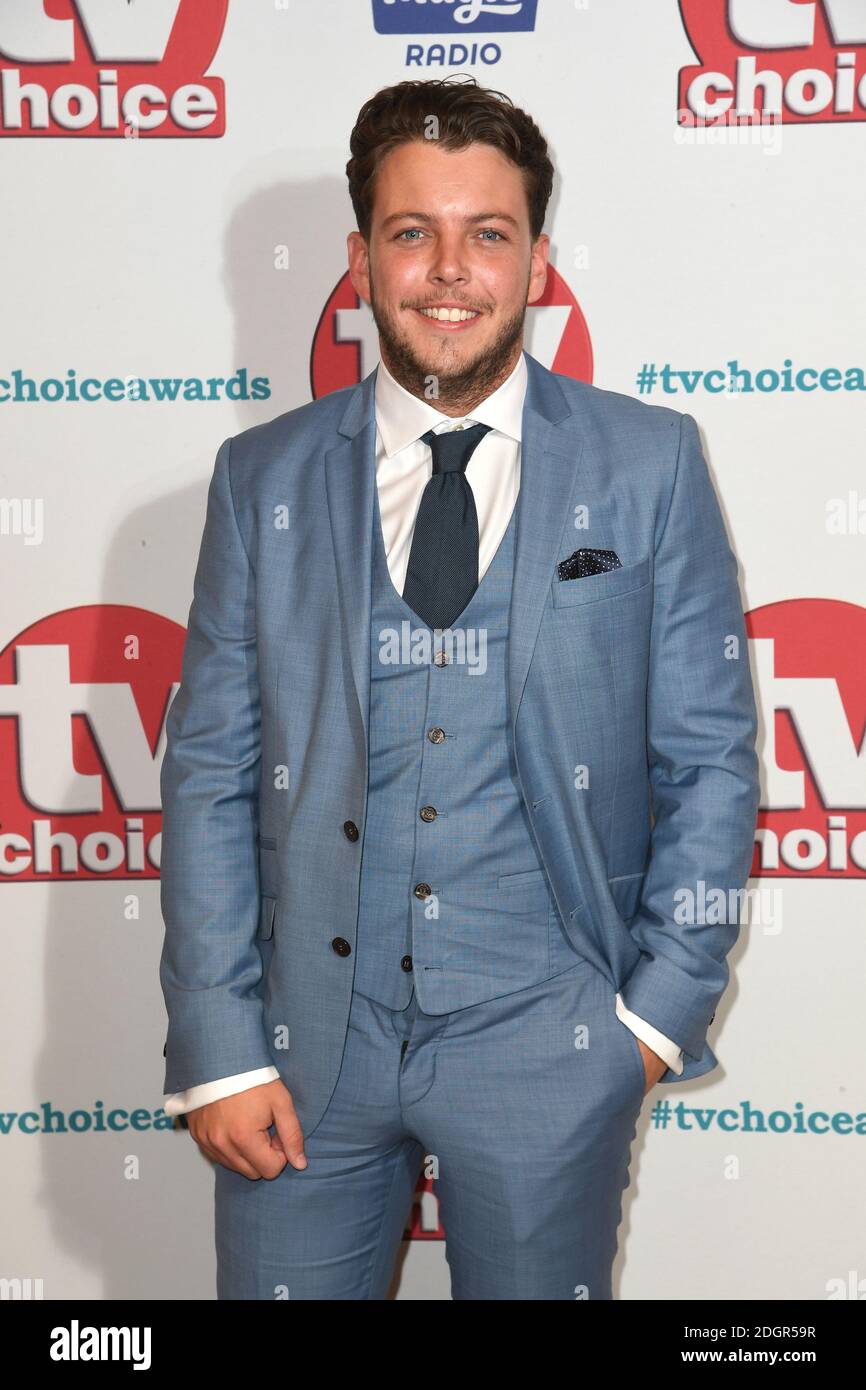 James Diags attending the TV Choice Awards 2017 held at The Dorchester ...