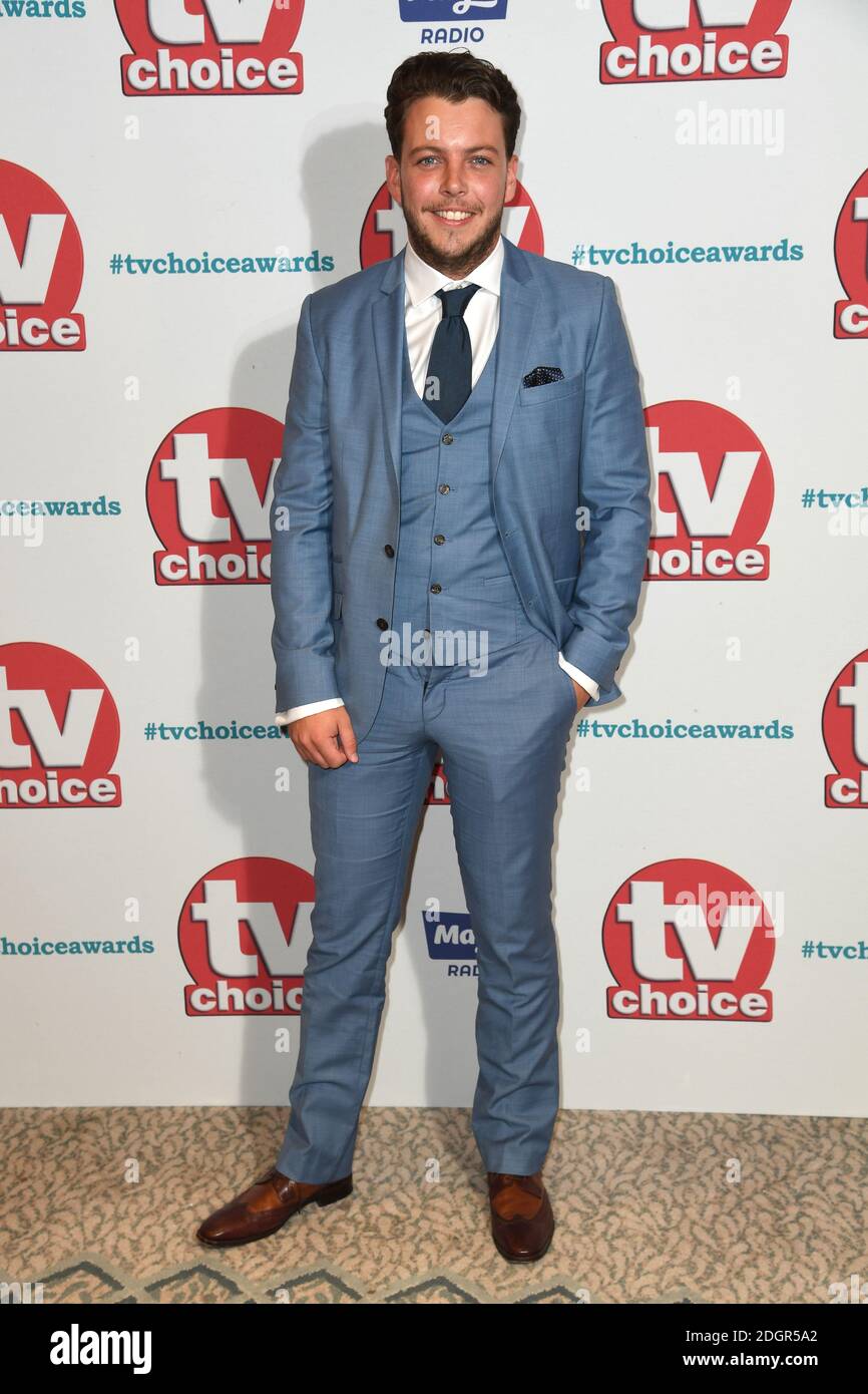 James Diags attending the TV Choice Awards 2017 held at The Dorchester ...