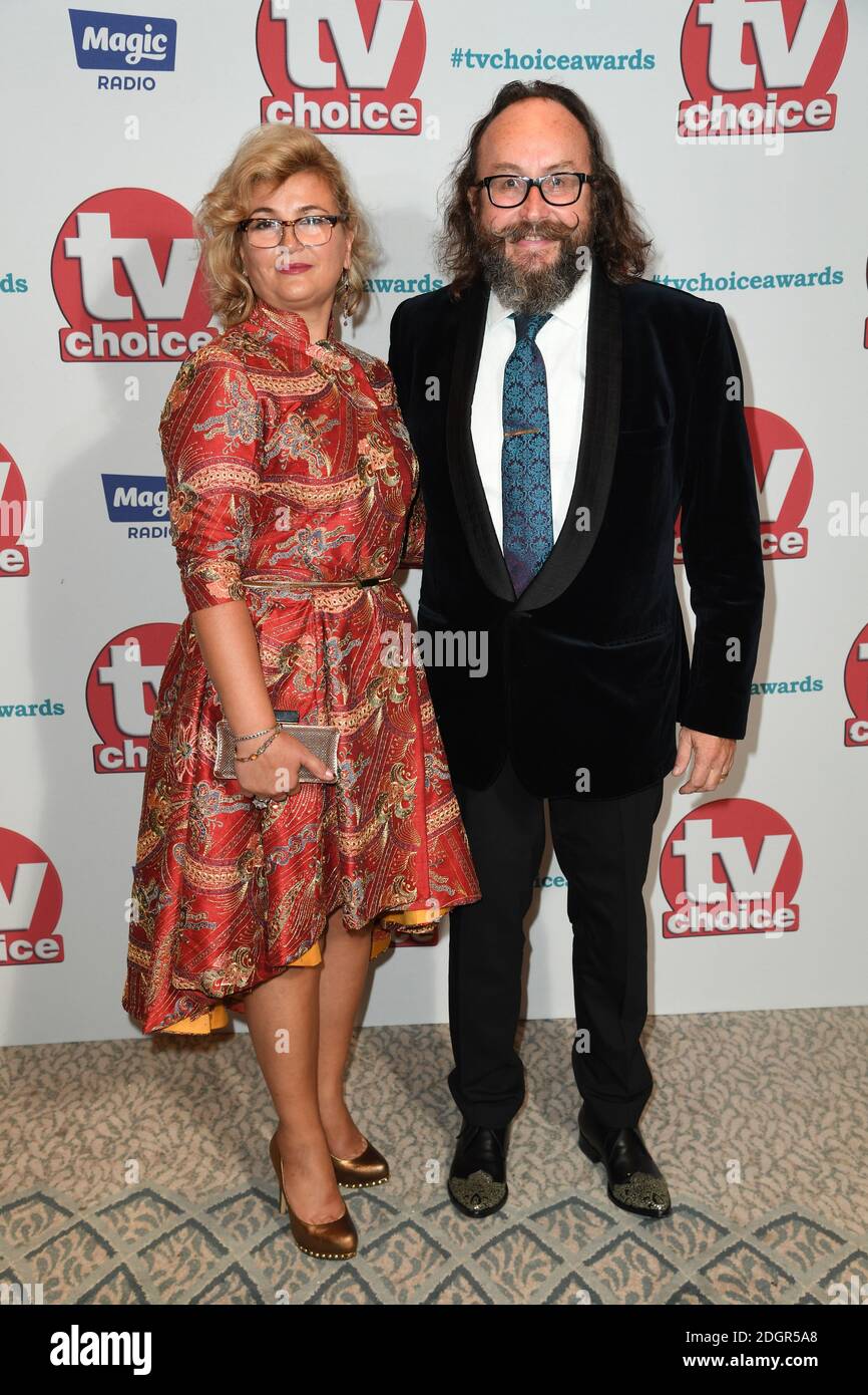 Dave Myers and Liliana Orzac attending the TV Choice Awards 2017 held ...