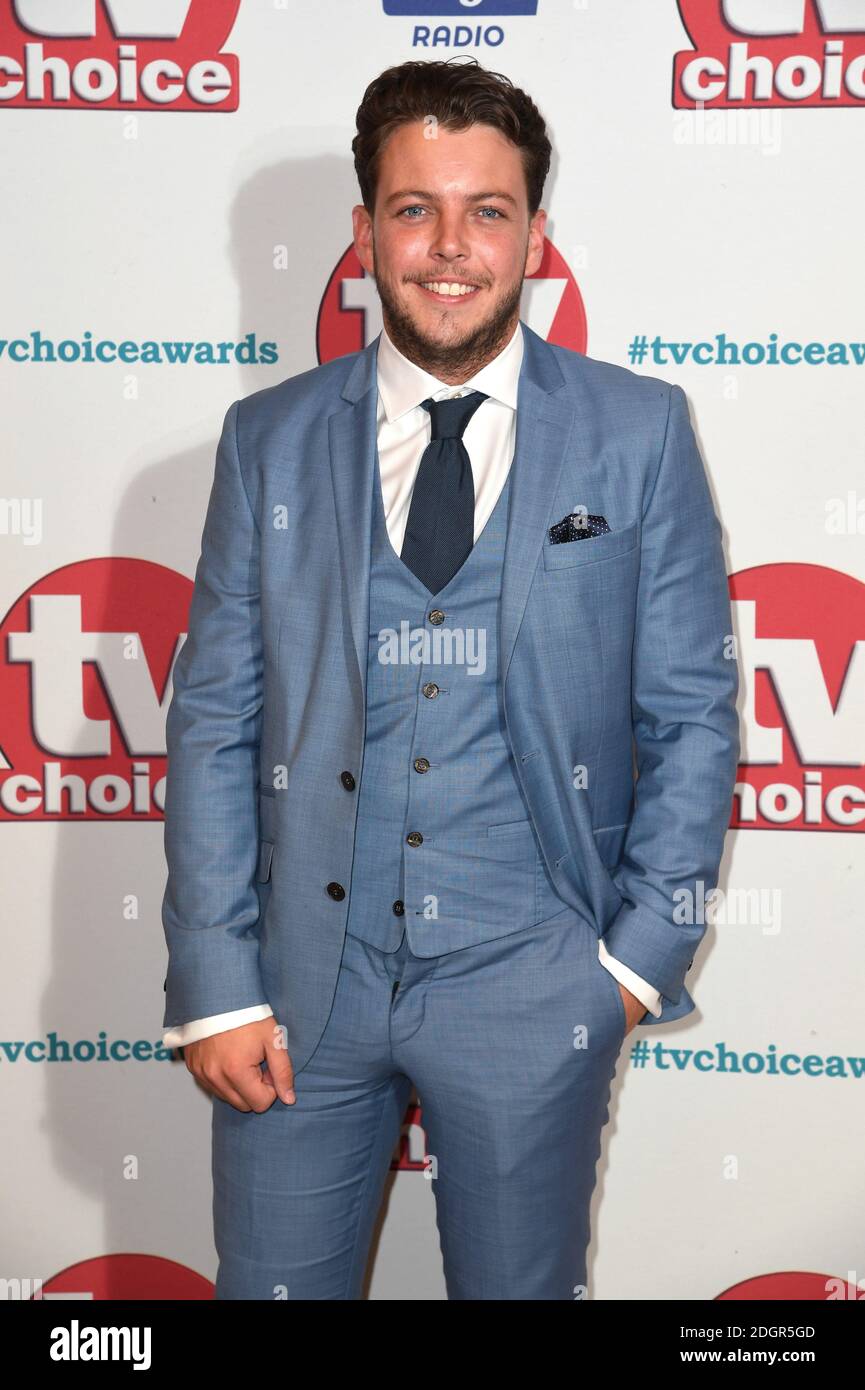 James Diags attending the TV Choice Awards 2017 held at The Dorchester ...