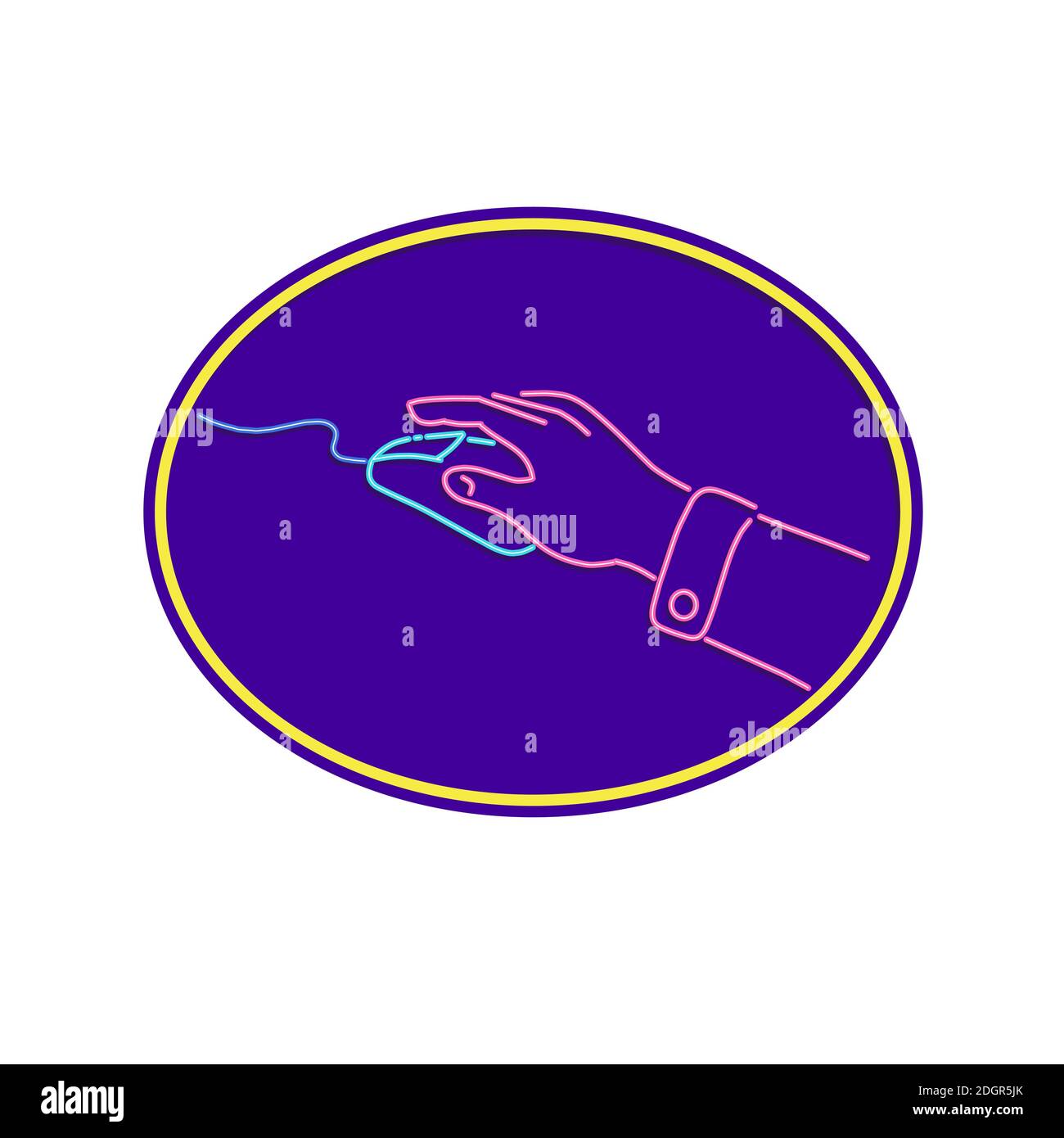 Hand neon sign Cut Out Stock Images & Pictures - Alamy