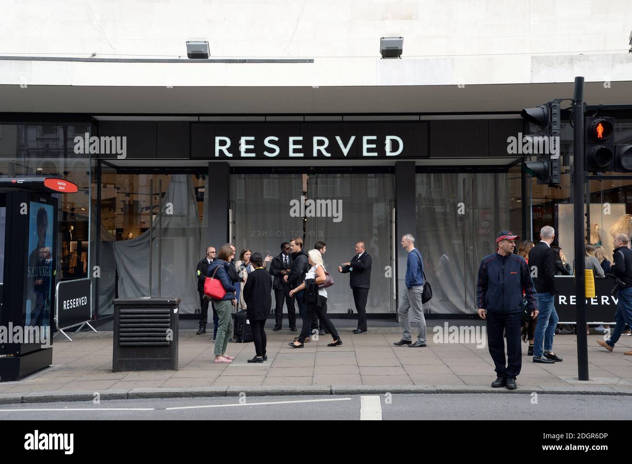 General view of the Reserved Store opening on Oxford Street, London ...