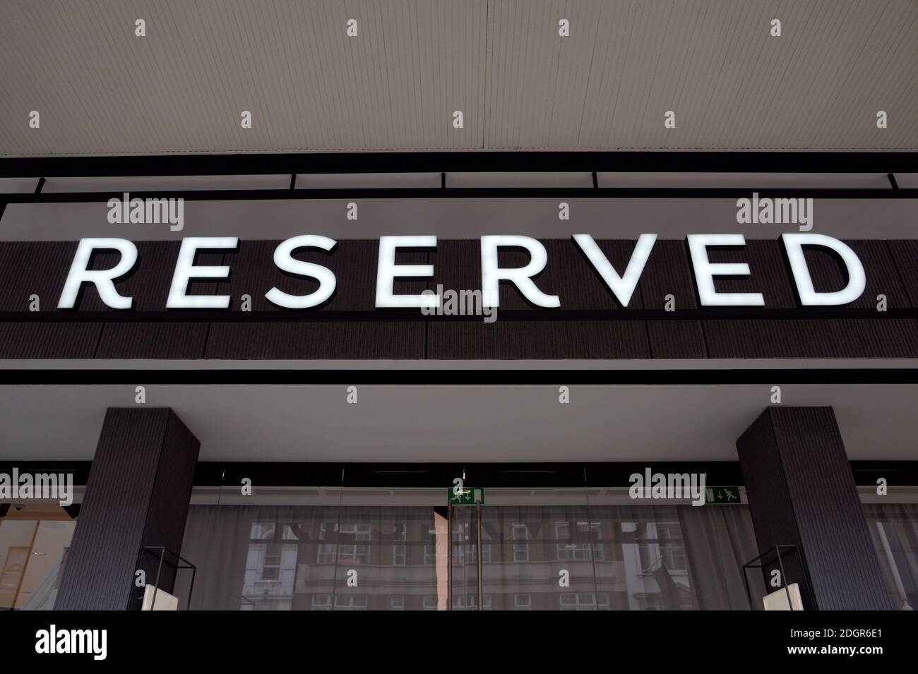 General view of the Reserved Store opening on Oxford Street, London ...