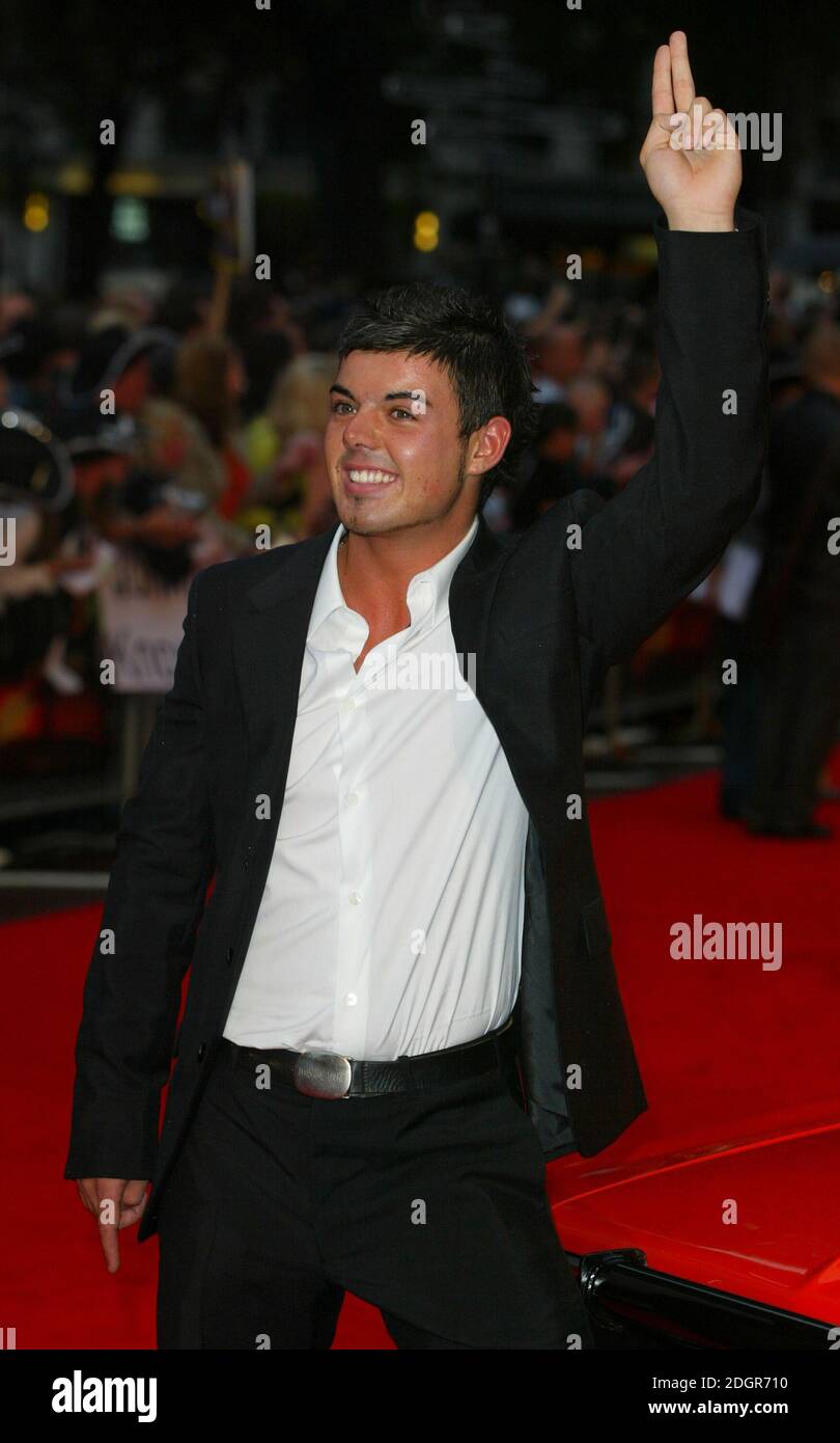 Anthony from Big Brother 6 arriving at the UK Premiere of The Dukes of ...