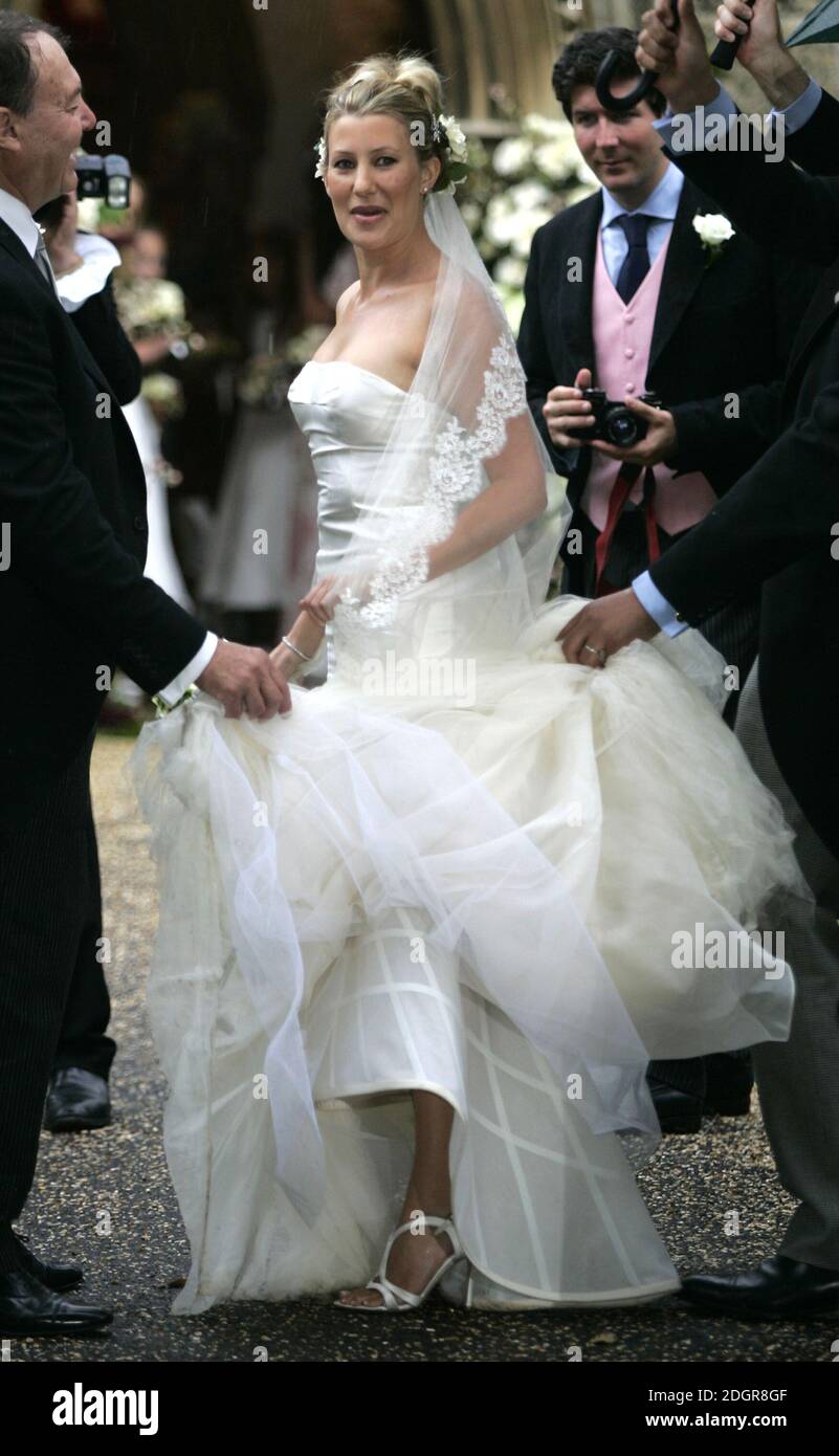 Sara Buys at her wedding to Tom Parker Bowles, St Nicholas Church ...