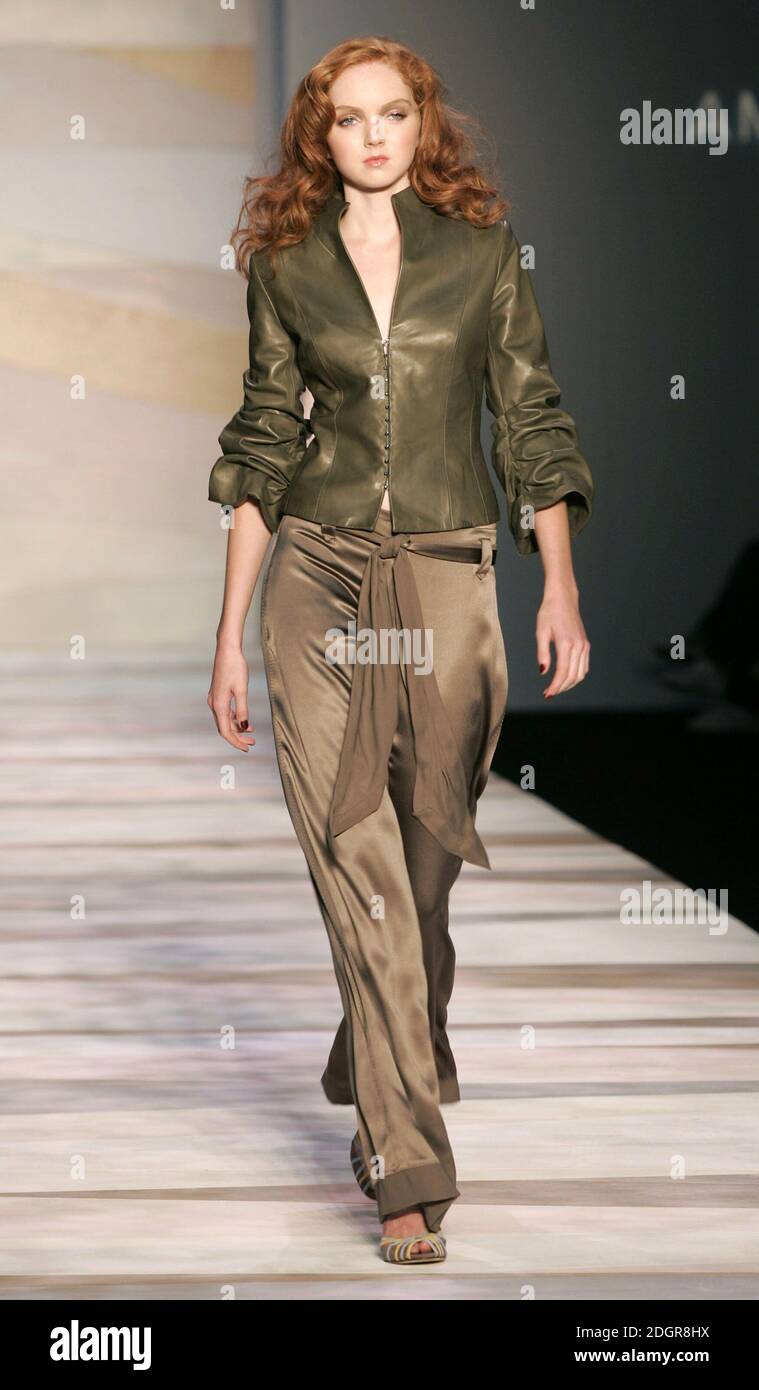 Lily Cole at the Amanda Wakeley catwalk show, part of London Fashion ...