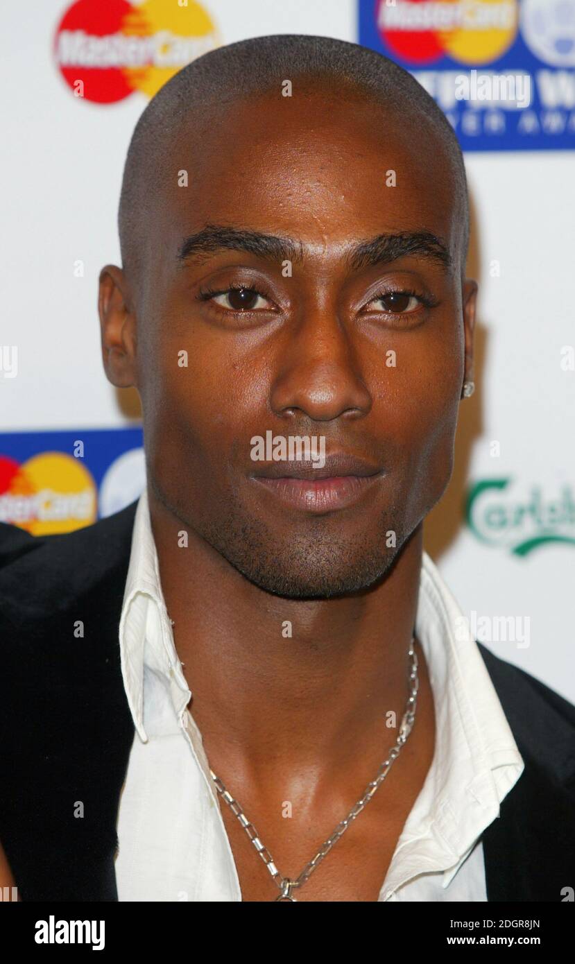 Simon Webbe arriving at the FIFPro World X1 Player Awards 2005 at BBC ...