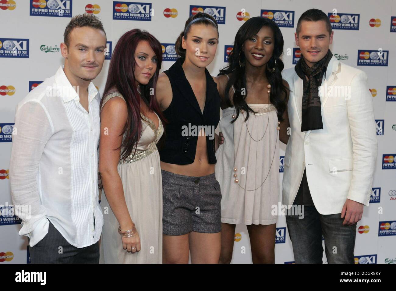 Liberty X arriving at the FIFPro World X1 Player Awards 2005 at BBC ...