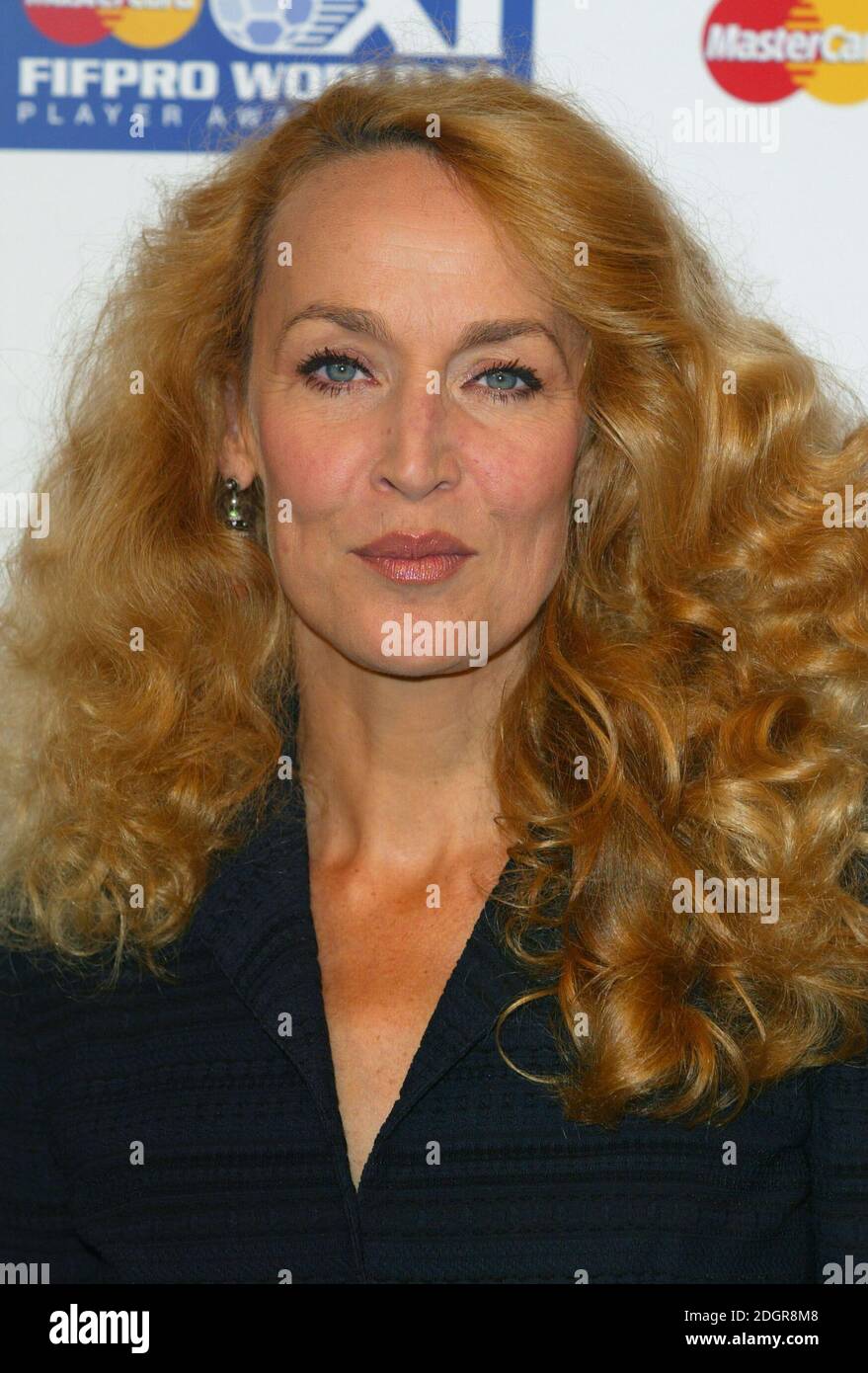 Jerry Hall arriving at the FIFPro World X1 Player Awards 2005 at BBC ...