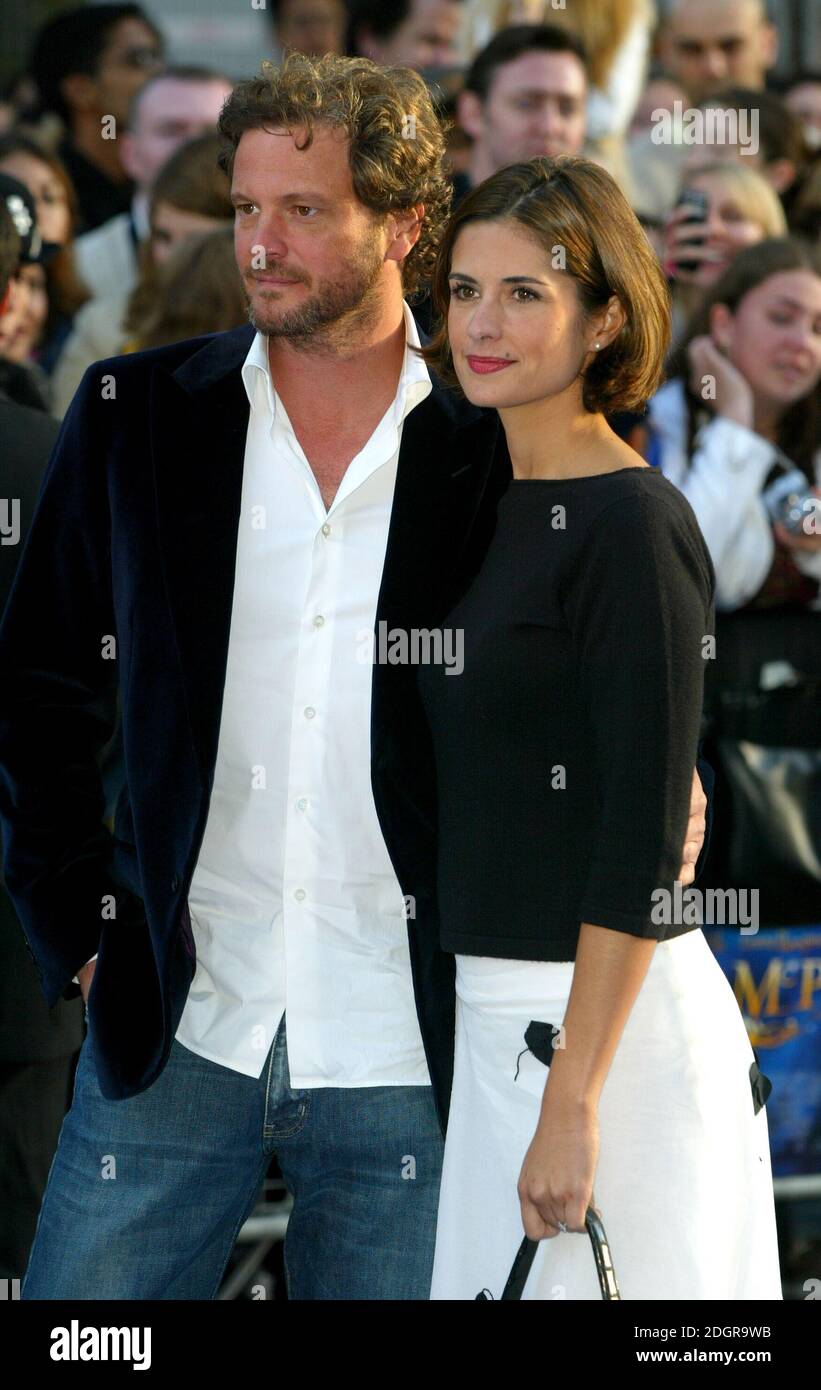 Colin Firth and wife arriving at the world premiere of Nanny McPhee in ...
