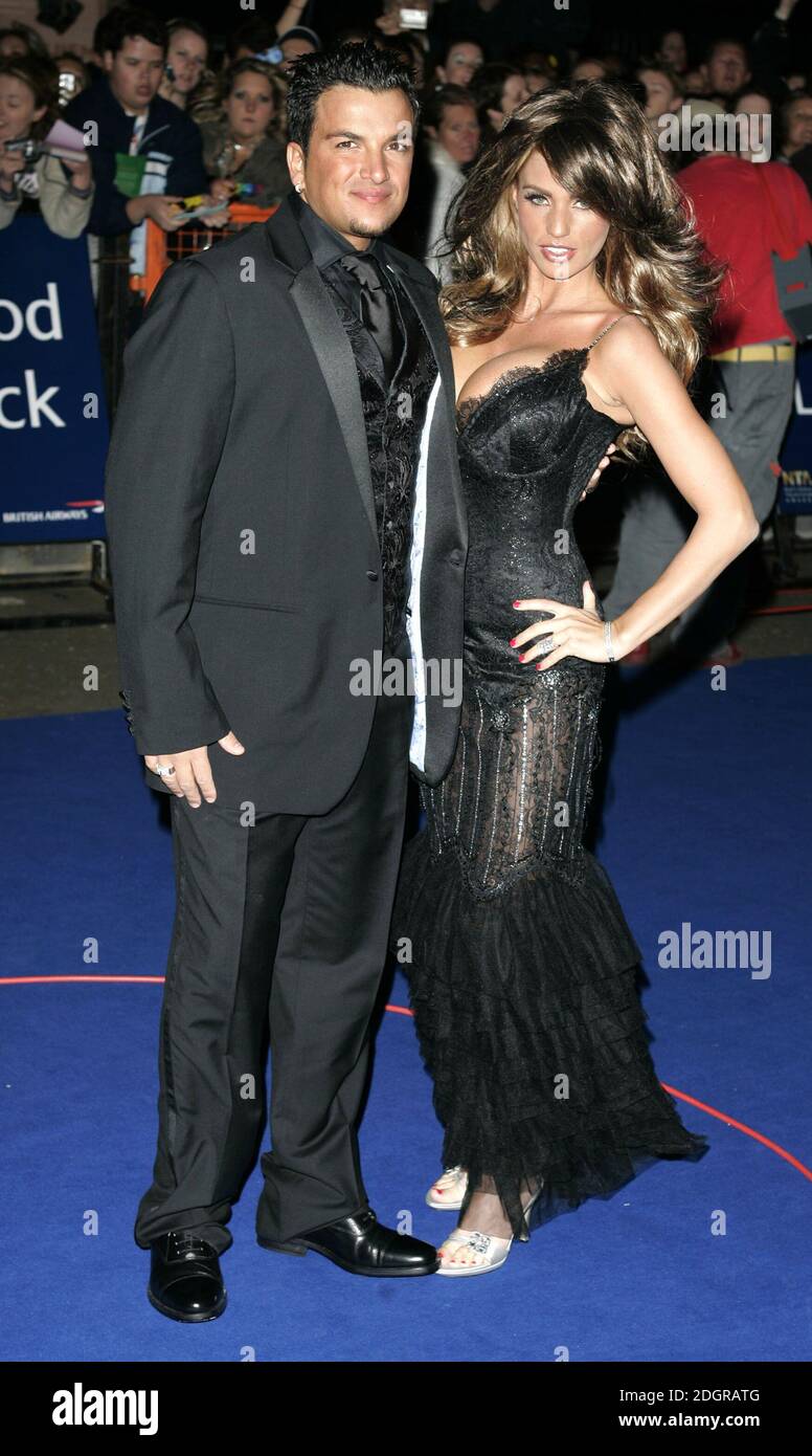Jordan and Peter Andre arriving for the National Television Awards, at ...