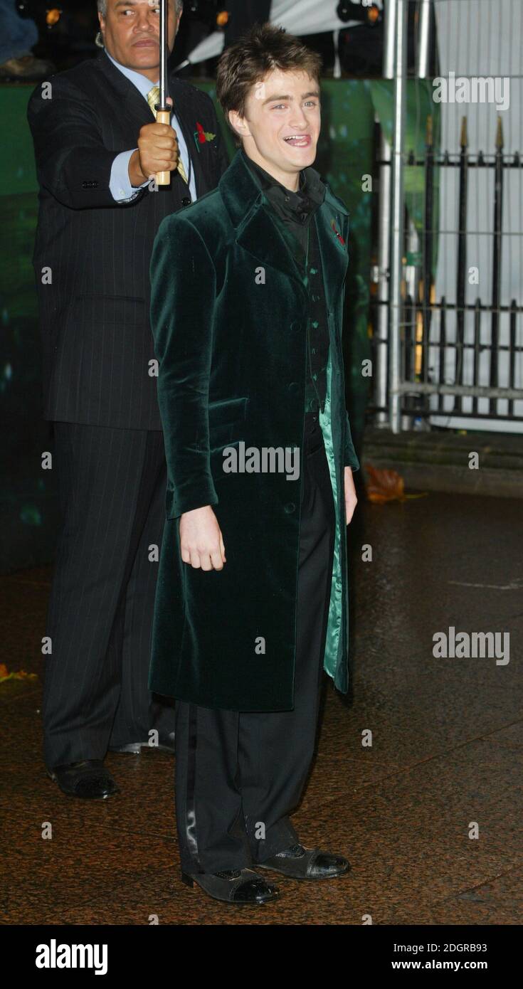 Daniel Radcliffe arriving at the film premiere of Harry Potter And The ...