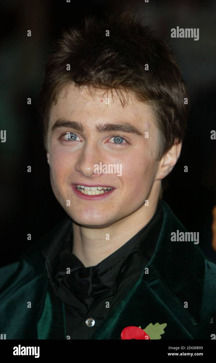 Daniel Radcliffe arriving at the film premiere of Harry Potter And The ...