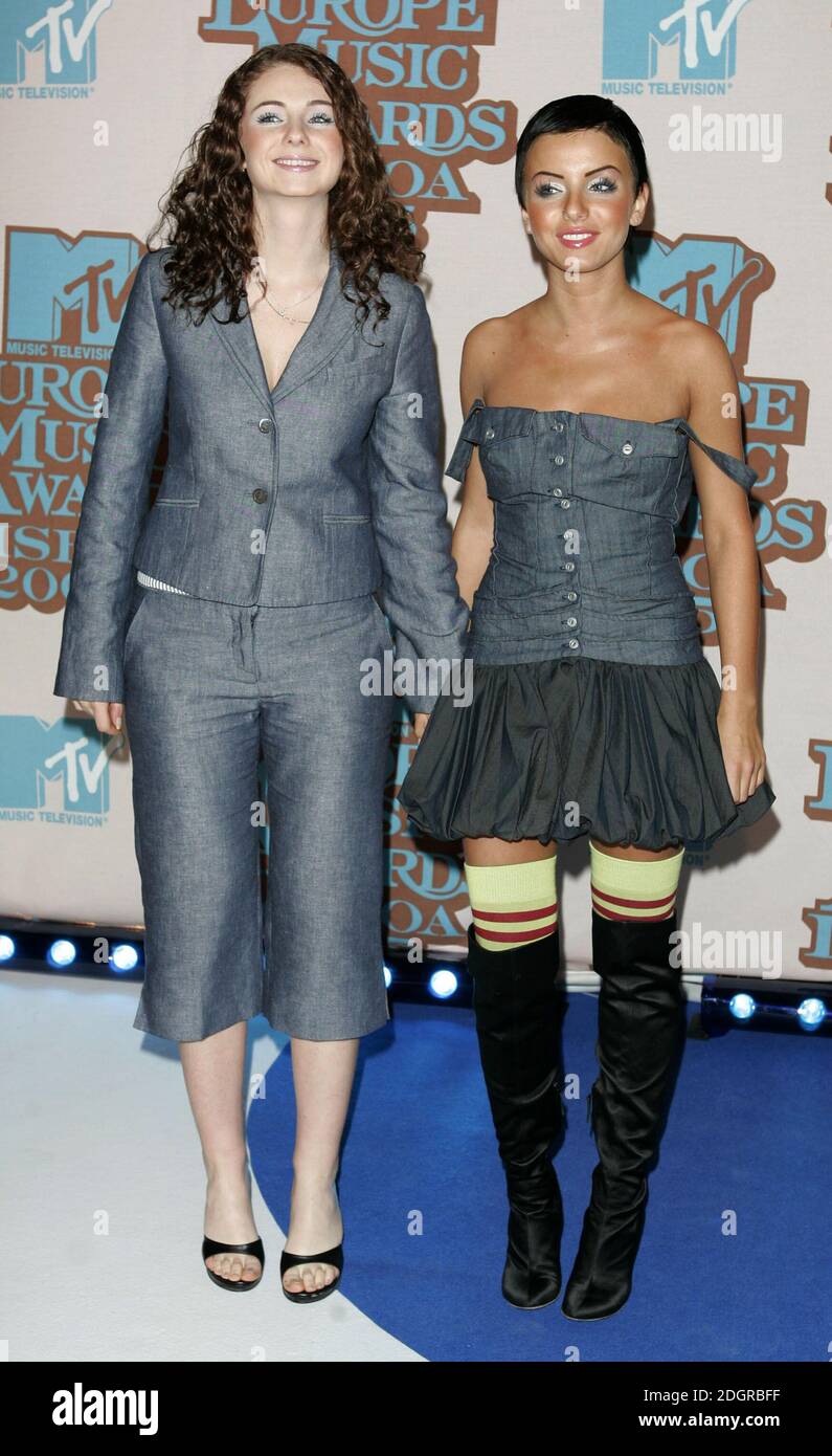 Tatu arriving at the 2005 MTV Europe Music Awards, Lisbon, Portugal ...