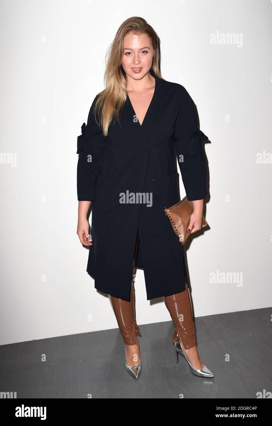 Iskra Lawrence on the front row during the Bora Aksu London Fashion ...