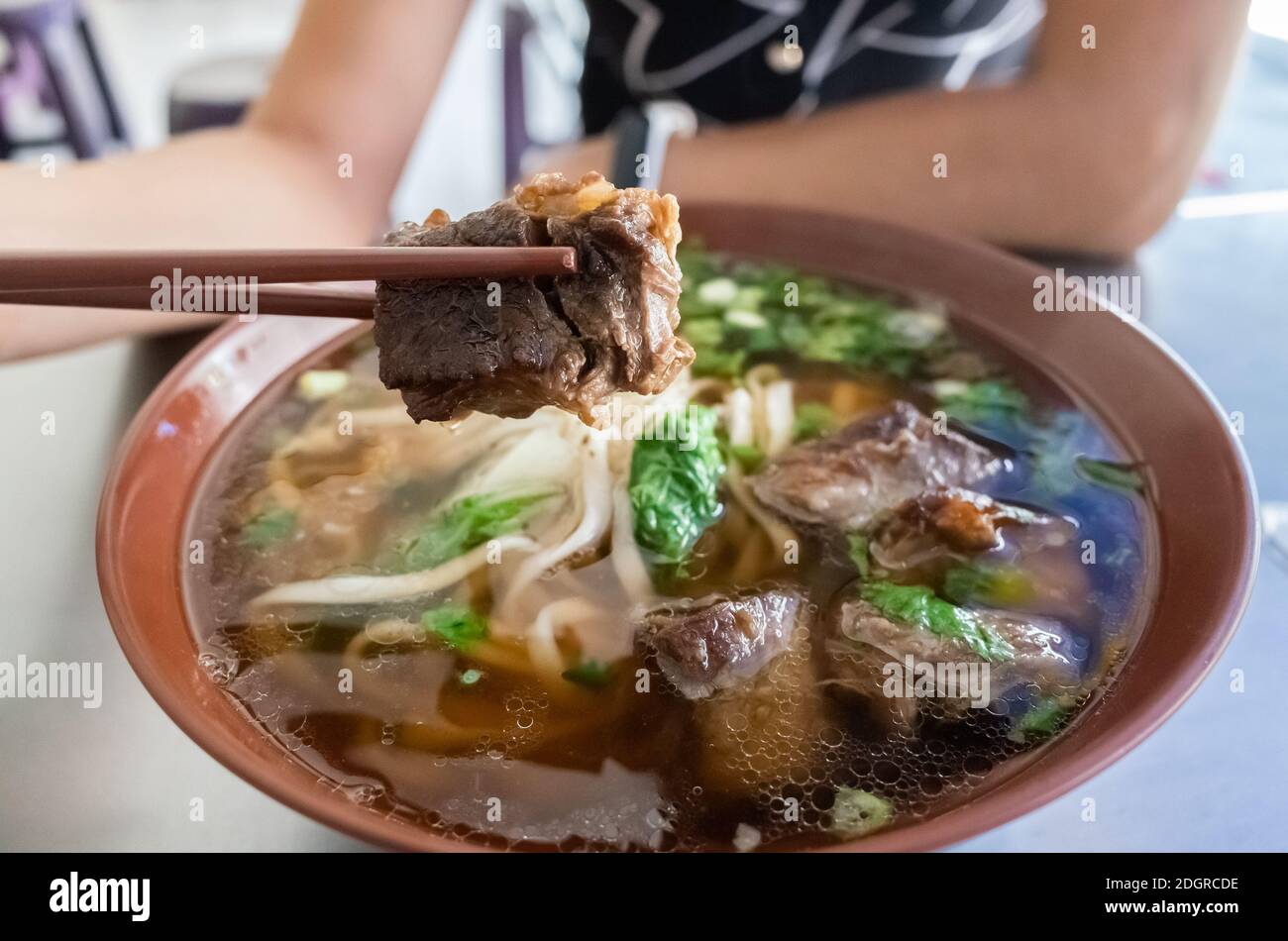 Clear stewed beef noodle soup Stock Photo - Alamy