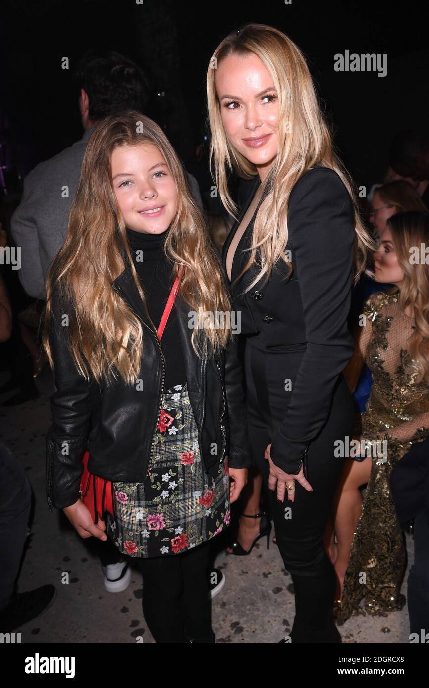 Amanda Holden and daughter Alexa during the Julien Mcdonald Front Row ...