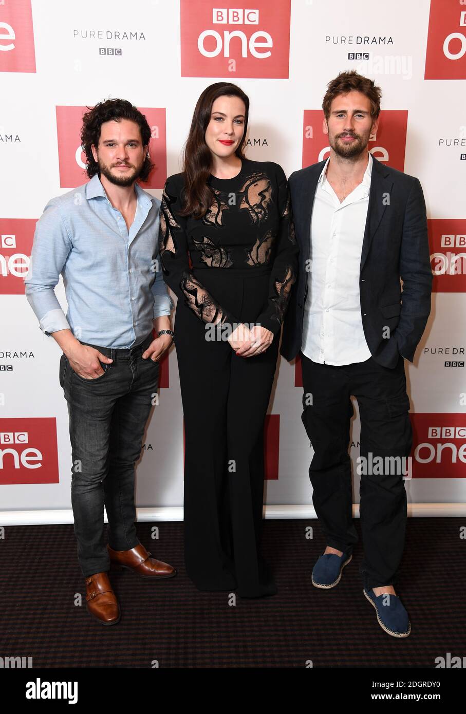Kit Harington, Liv Tyler and Edward Holcroft attending a preview of new ...