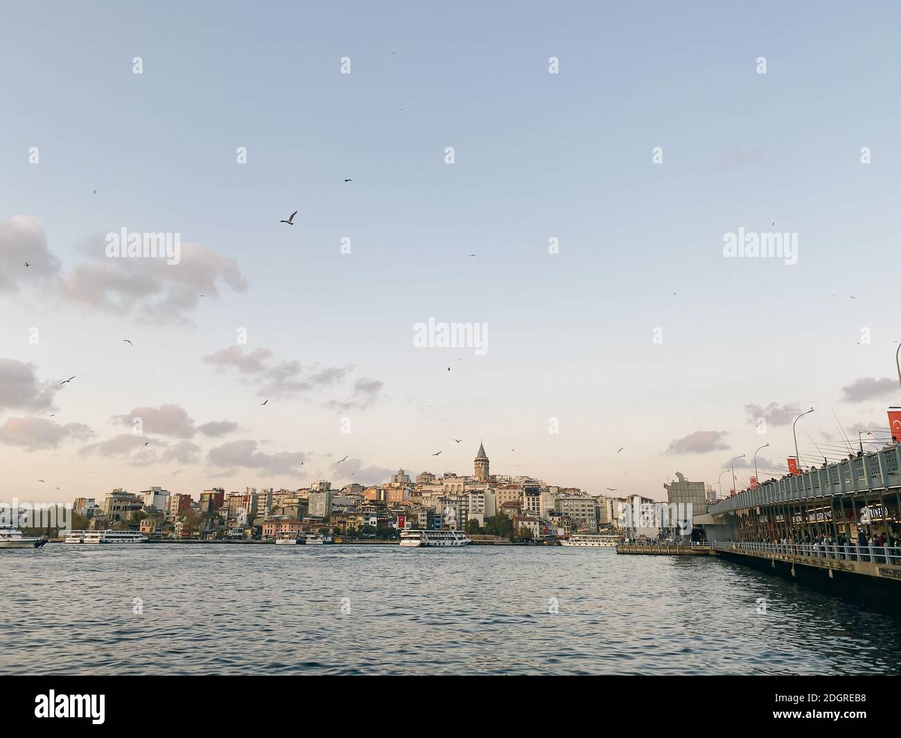 View of constantinople and the bosphorus hi-res stock photography and ...