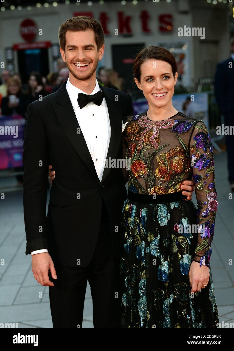 Andrew Garfield and Claire Foy attending the Breathe Gala Screening ...