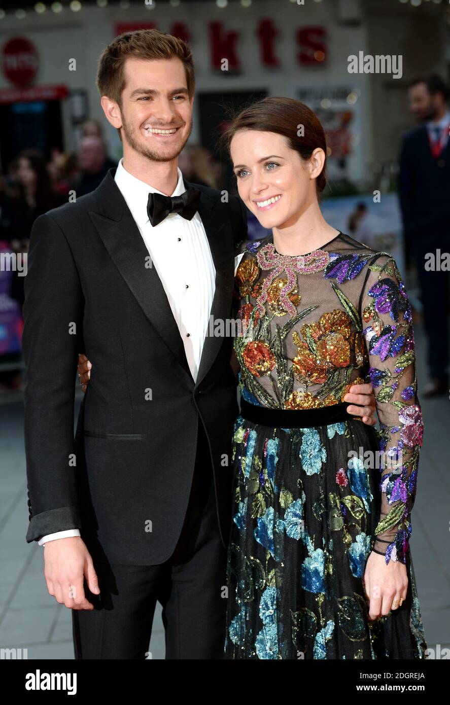 Andrew Garfield and Claire Foy attending the Breathe Gala Screening ...